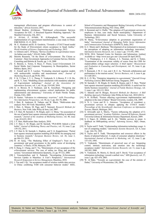 E-Government Analysis: Sultanate of Oman Case | PDF