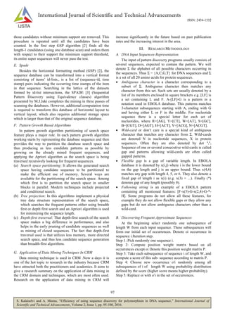 Efficiency of Using Sequence Discovery for Polymorphism in DNA Sequence | PDF