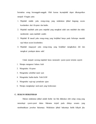 IJTIHAD SEBAGAI METODE PENGGALIAN HUKUM | DOCX