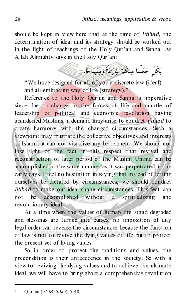 Ijtihad (Meanings, Application & Scope) | PDF