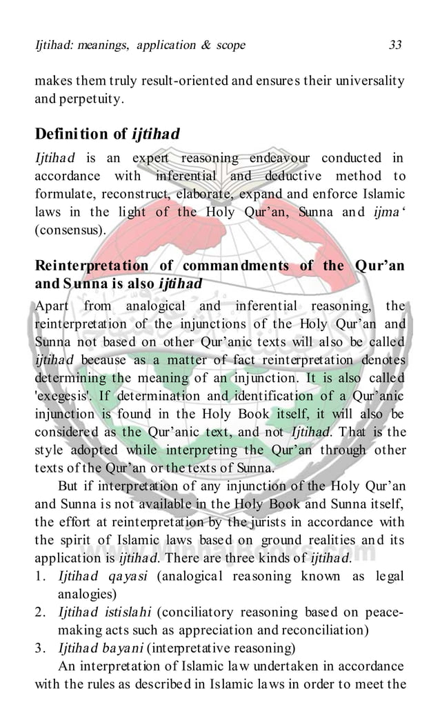 Ijtihad (Meanings, Application & Scope) | PDF