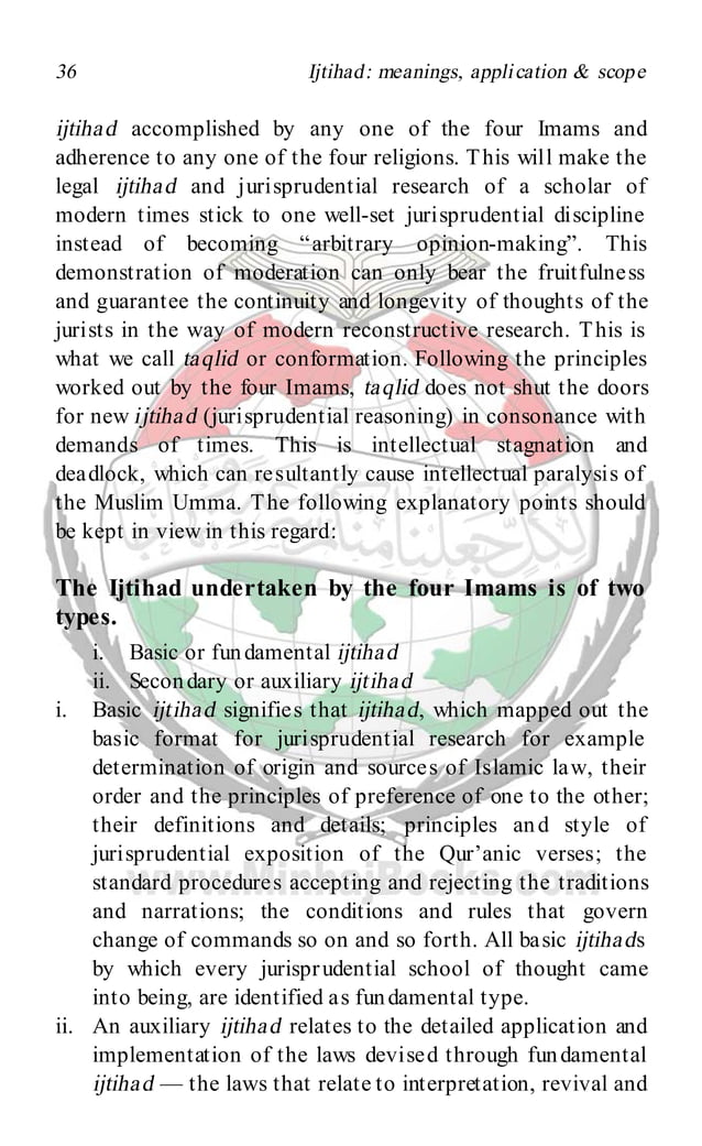 Ijtihad (Meanings, Application & Scope) | PDF