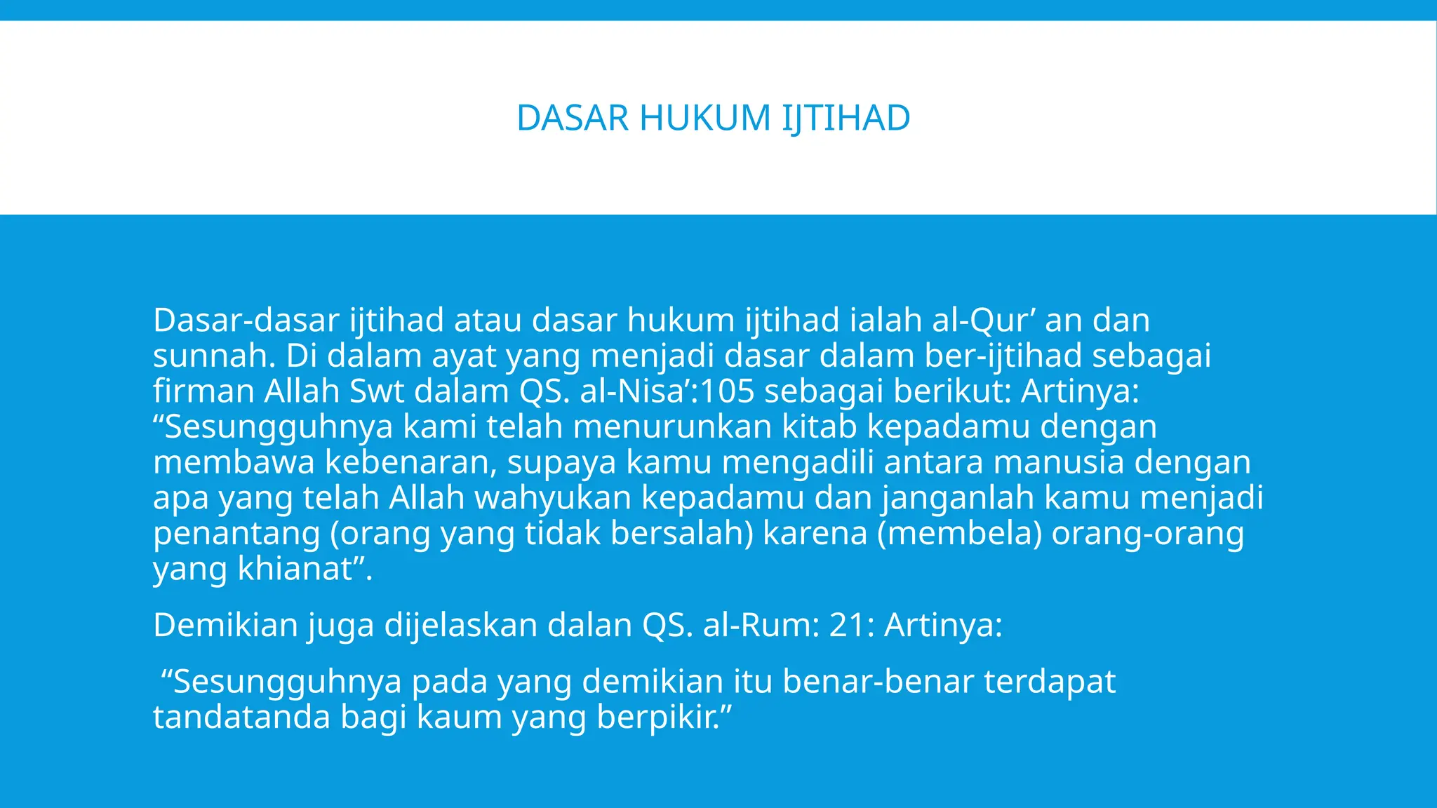 PERBEDAAN ANTARA IJTIHAD DAN MUJTAHID pptx | PPT