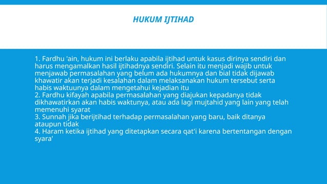 PERBEDAAN ANTARA IJTIHAD DAN MUJTAHID pptx | PPT