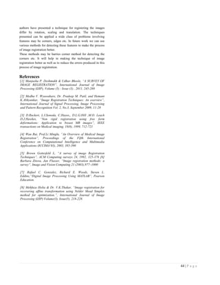 A METHODICAL WAY OF IMAGE REGISTRATION IN DIGITAL IMAGE PROCESSING ...