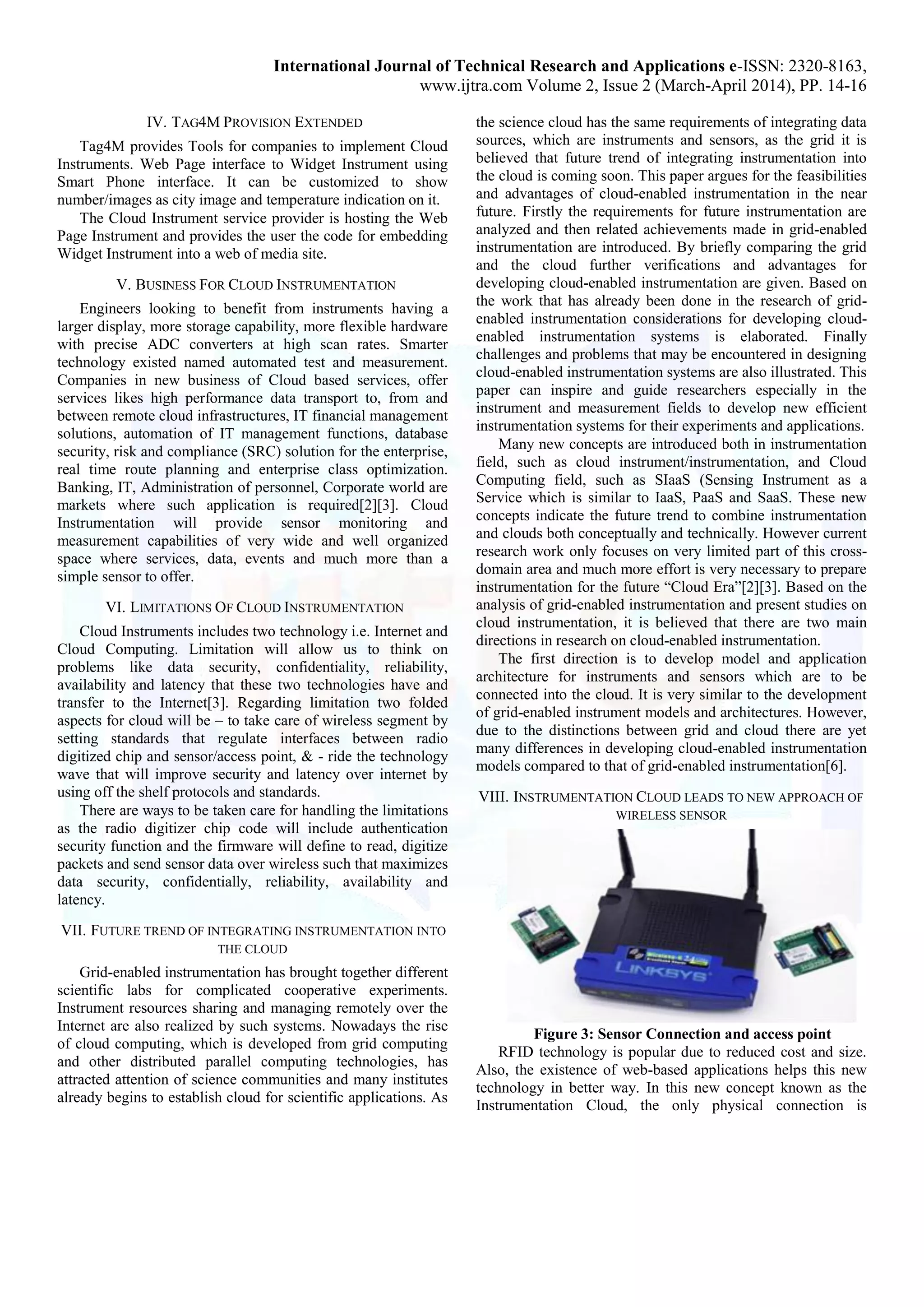 "CLOUD INSTRUMENTATION", AN APPLICATION TO CLOUD COMPUTING | PDF