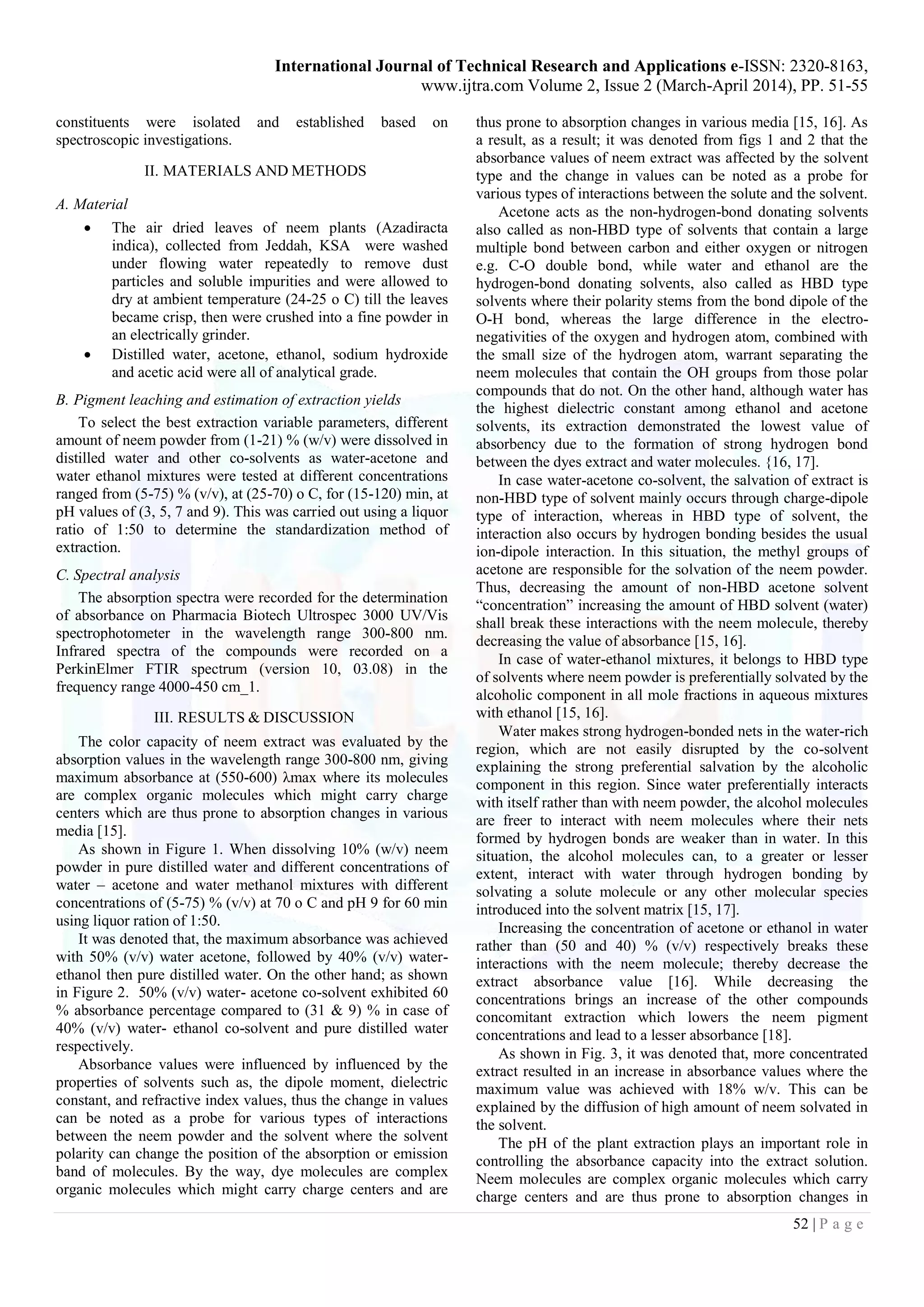 ECO-FRIENDLY DYEING TEXTILES WITH NEEM HERB FOR MULTIFUNCTIONAL FABRICS ...
