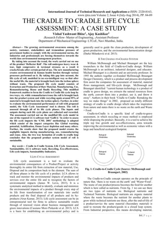 THE CRADLE TO CRADLE LIFE CYCLE ASSESSMENT: A CASE STUDY | PDF