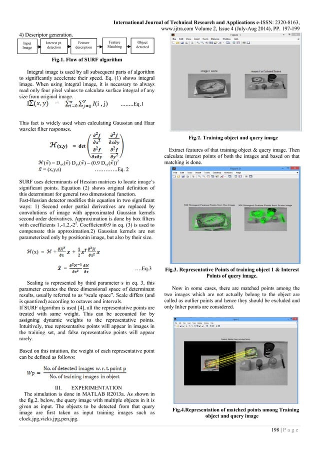 FEATURE EXTRACTION USING SURF ALGORITHM FOR OBJECT RECOGNITION | PDF | Artificial Intelligence ...