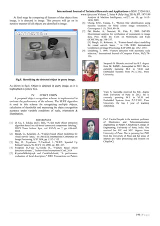 FEATURE EXTRACTION USING SURF ALGORITHM FOR OBJECT RECOGNITION | PDF ...