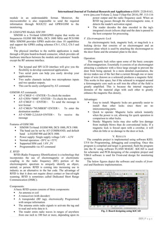 TRACKING AND CHECKING CARGO CONTAINERS PILFERAGE USING ELECTRONIC LOCK ...