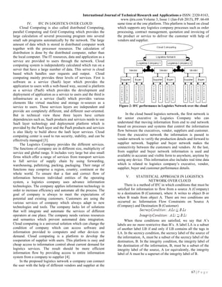 INFORMATION FLOW CONTROL IN LOGISTICS NETWORK OVER CLOUD | PDF