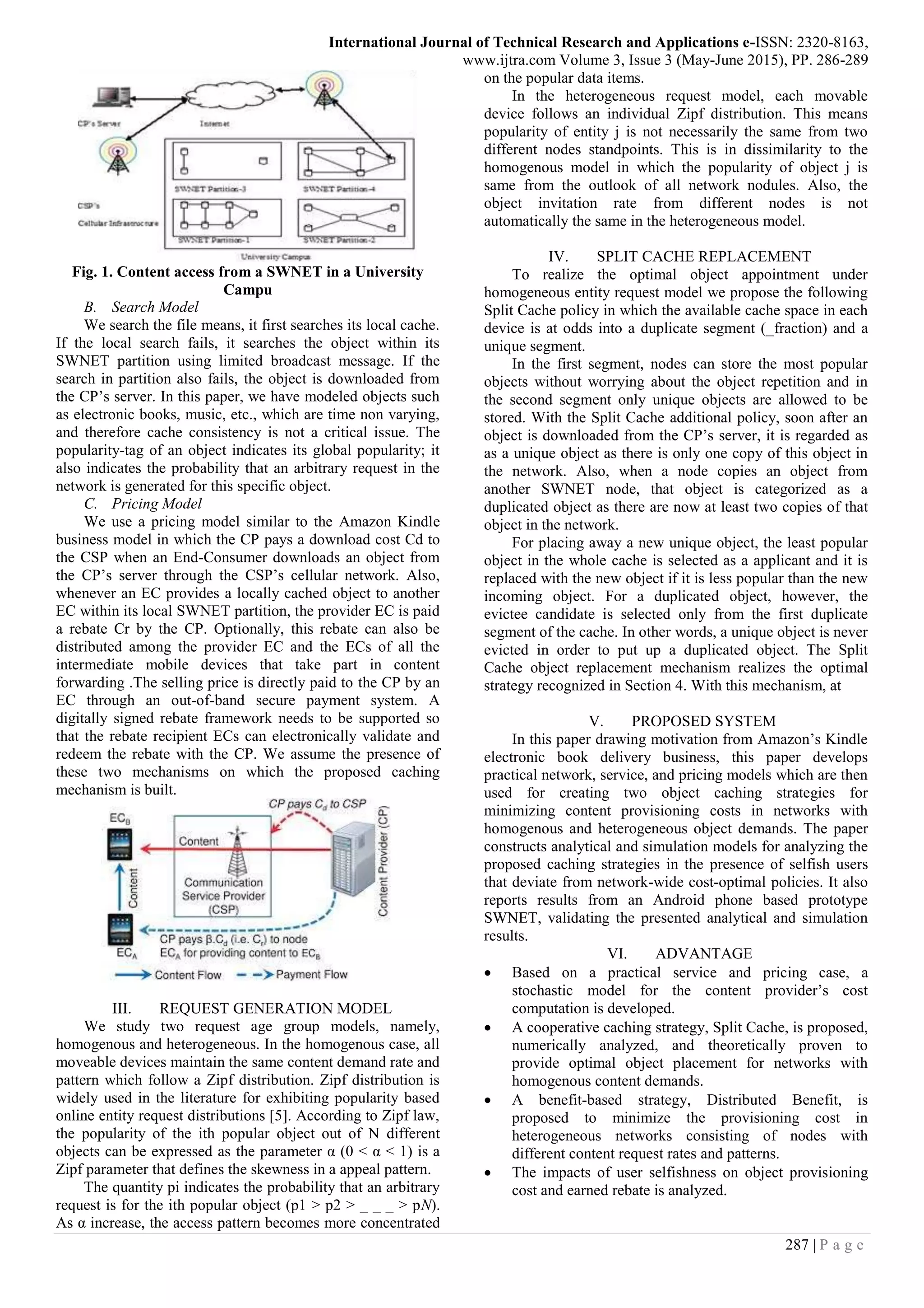 Implimentation On Distributed Cooperative Caching In Social Wireless Network Swnet Pdf