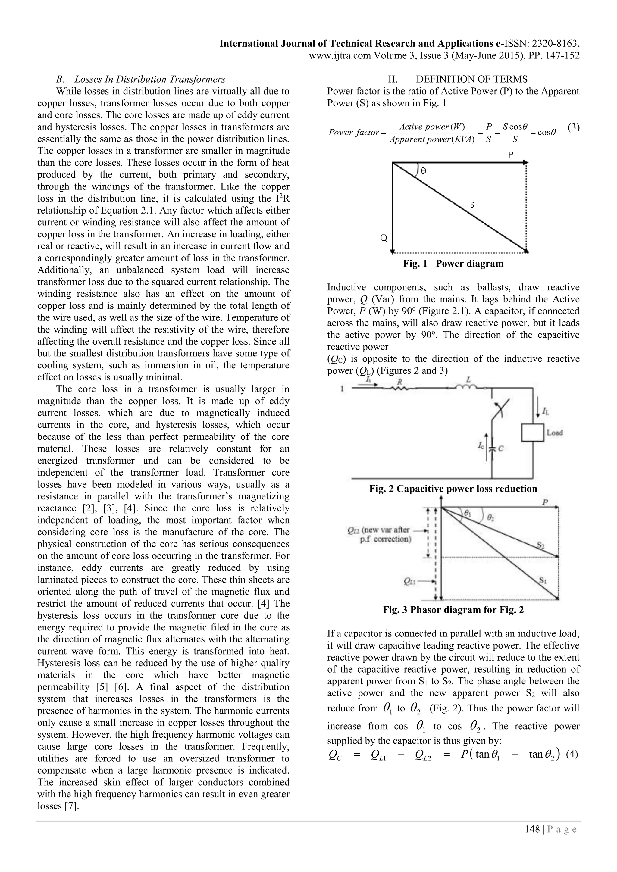 POWER LOSS REDUCTION IN ELECTRICAL DISTRIBUTION SYSTEMS USING CAPACITOR PLACEMENT | PDF | Gas ...