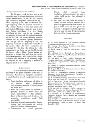 STUDY OF NANO-SYSTEMS FOR COMPUTER SIMULATIONS | PDF