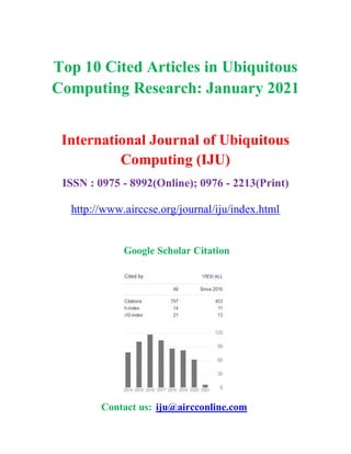 Iju top 10 cited articles -january 2021 | PDF | Internet of Things | Internet