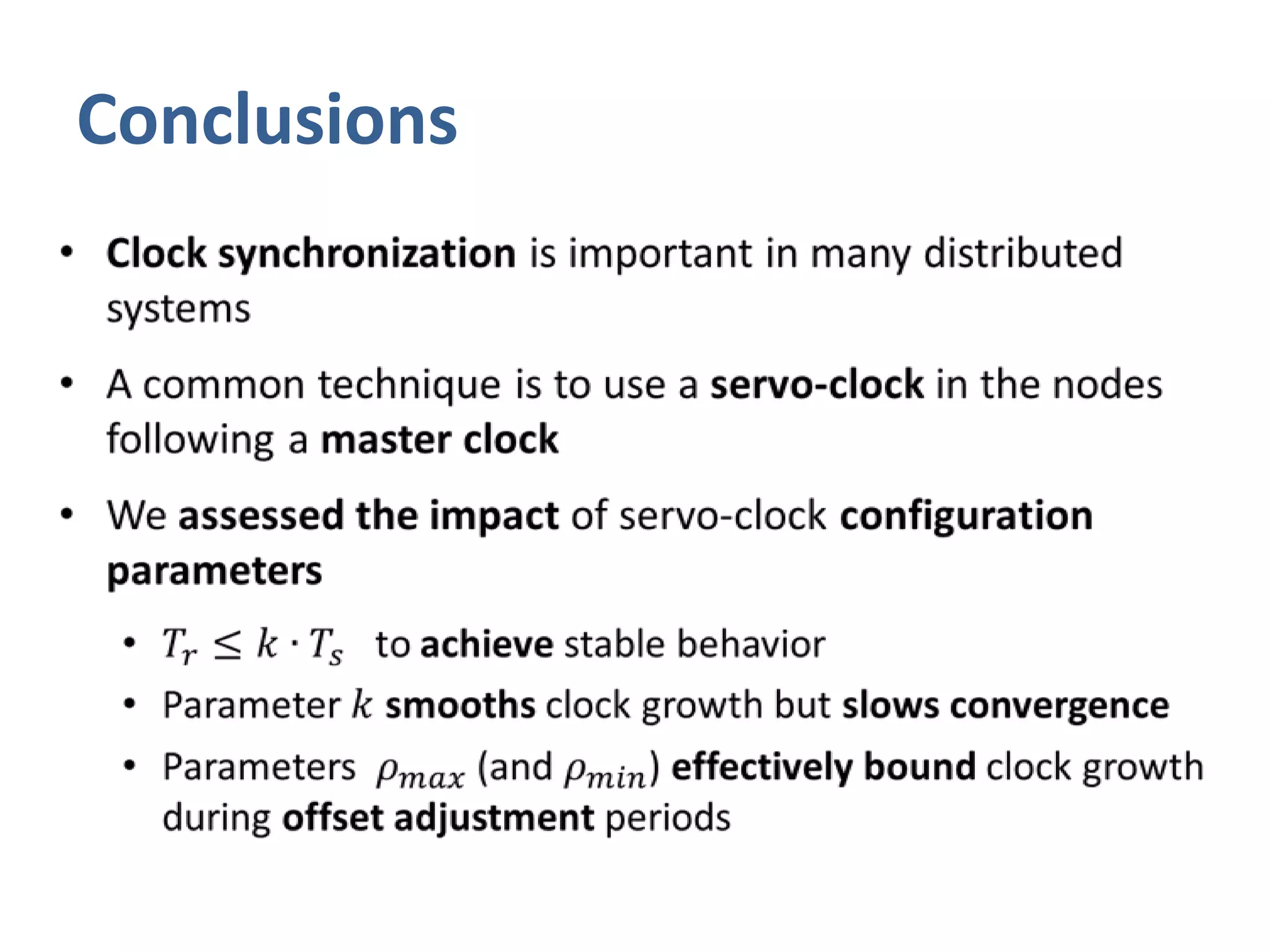 Clock Synchronization Using Servo Clock Pptx Computer Networking Computing