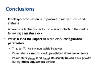 Clock synchronization using servo-clock | PPTX