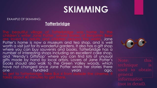 Reading comprehension techniques. | PPTX