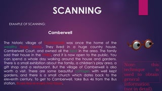 Reading comprehension techniques. | PPTX