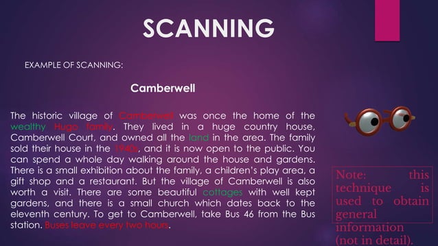 Reading comprehension techniques. | PPTX