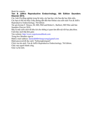 NỘI TIẾT HỌC SINH SẢN | PDF