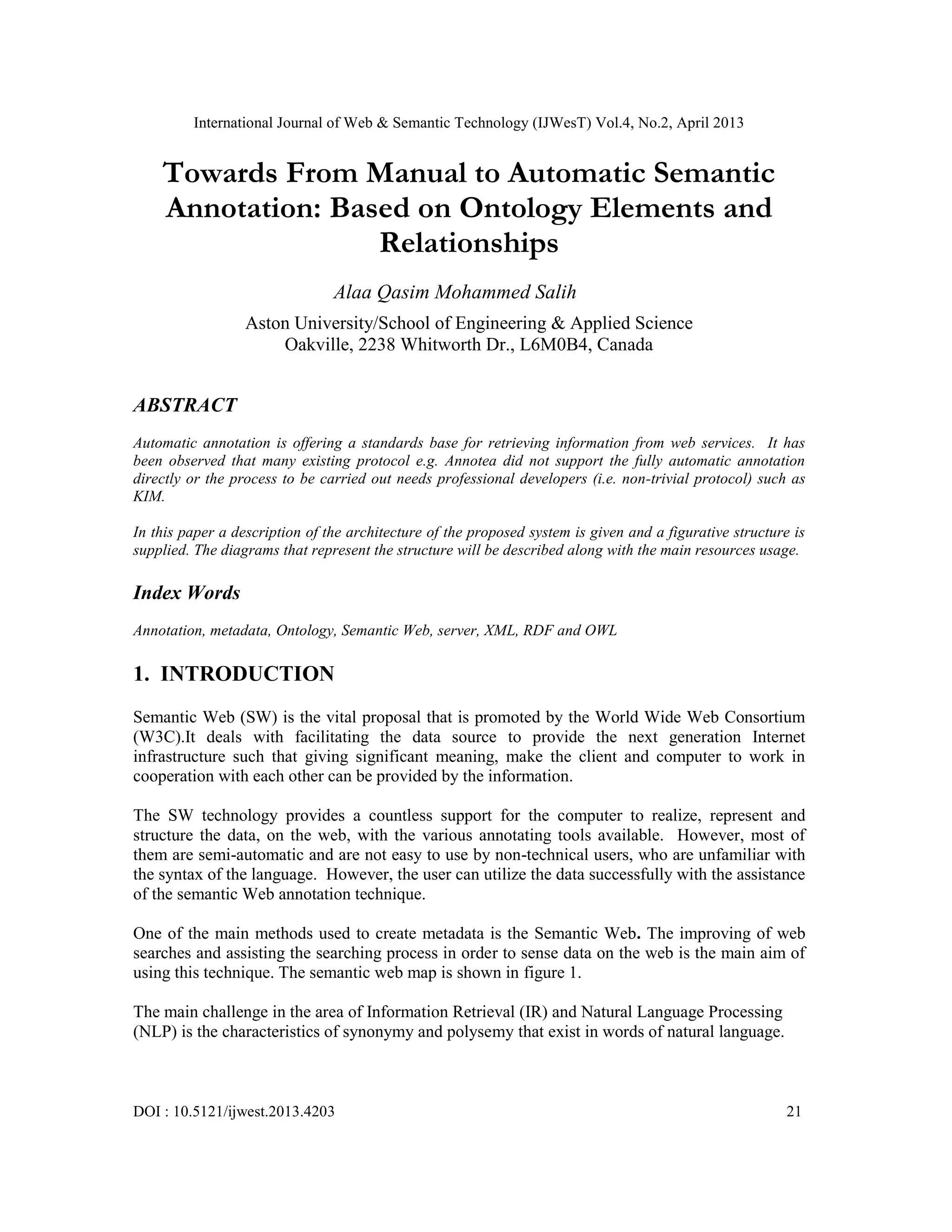 Towards From Manual to Automatic Semantic Annotation: Based on Ontology Elements and ...
