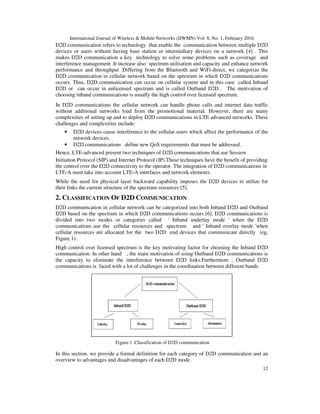 DEVICE-TO-DEVICE (D2D) COMMUNICATION UNDER LTE-ADVANCED NETWORKS | PDF