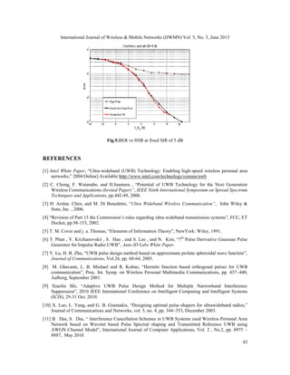 Performance of the IEEE 802.15.4a UWB System using Two Pulse Shaping Techniques in Presence of ...
