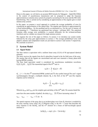 BER Performance of Antenna Array-Based Receiver using Multi-user Detection in a Multipath ...