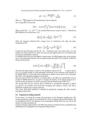 BER Performance of Antenna Array-Based Receiver using Multi-user Detection in a Multipath ...