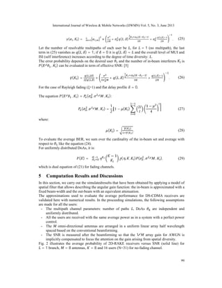 BER Performance of Antenna Array-Based Receiver using Multi-user Detection in a Multipath ...