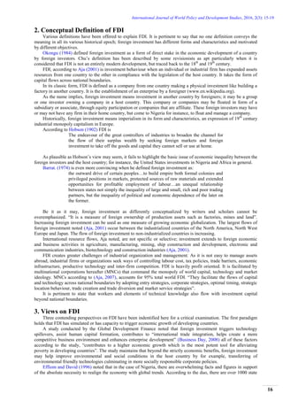 Foreign Direct Investment and the Development of Neo-Colonial Economies ...