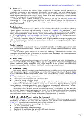 Challenges of Solid Waste Management in Rural Area | PDF
