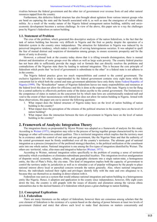 Federalism and the Challenges of Nation Building in Nigeria | PDF