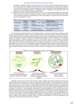 From Growth Poles and Clusters to Business Ecosystems Dynamics: The ILDI Counterproposal | PDF