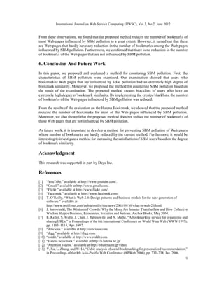 COMBATING SOCIAL BOOKMARKING POLLUTION | PDF