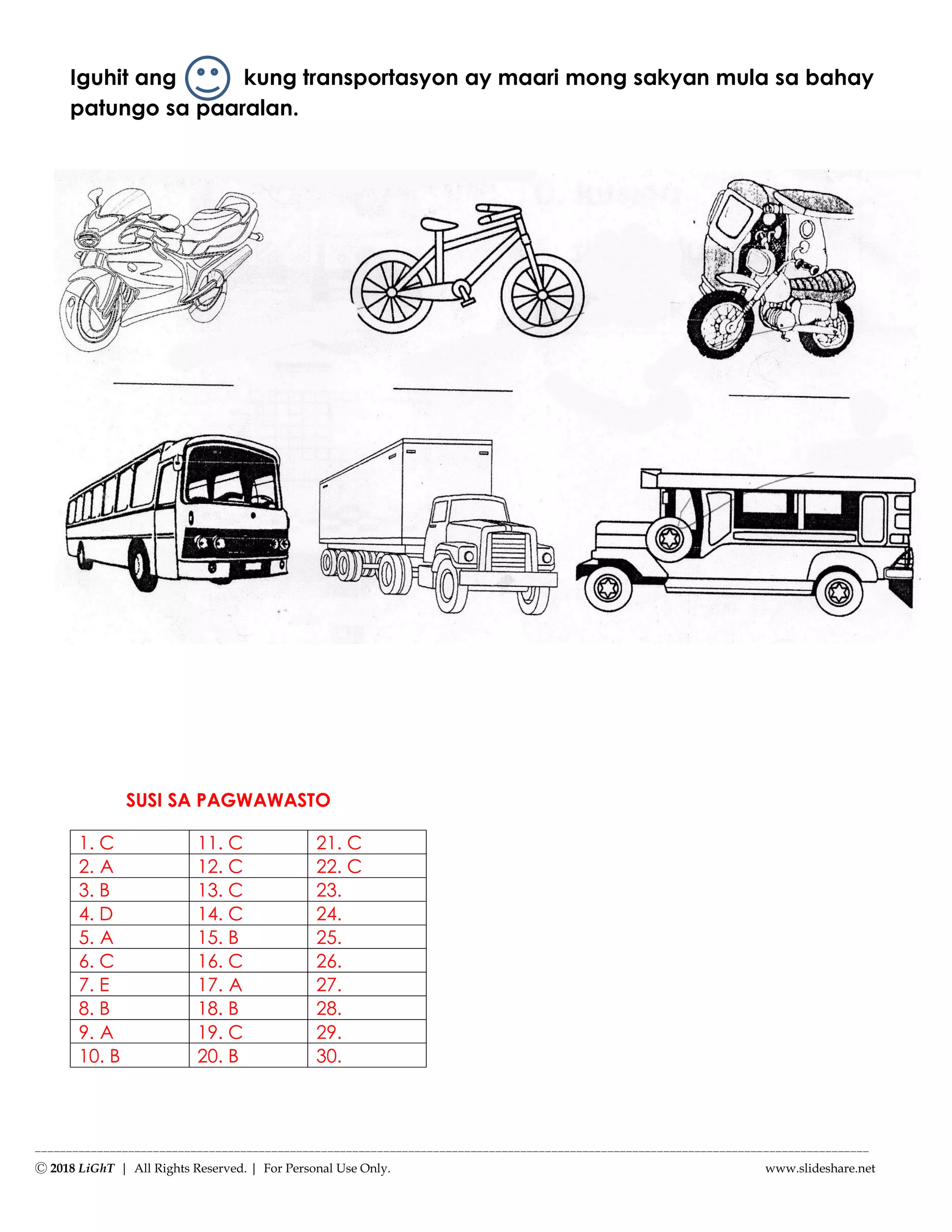 K TO 12 GRADE 1 IKAAPAT MARKAHANG PAGSUSULIT | PDF