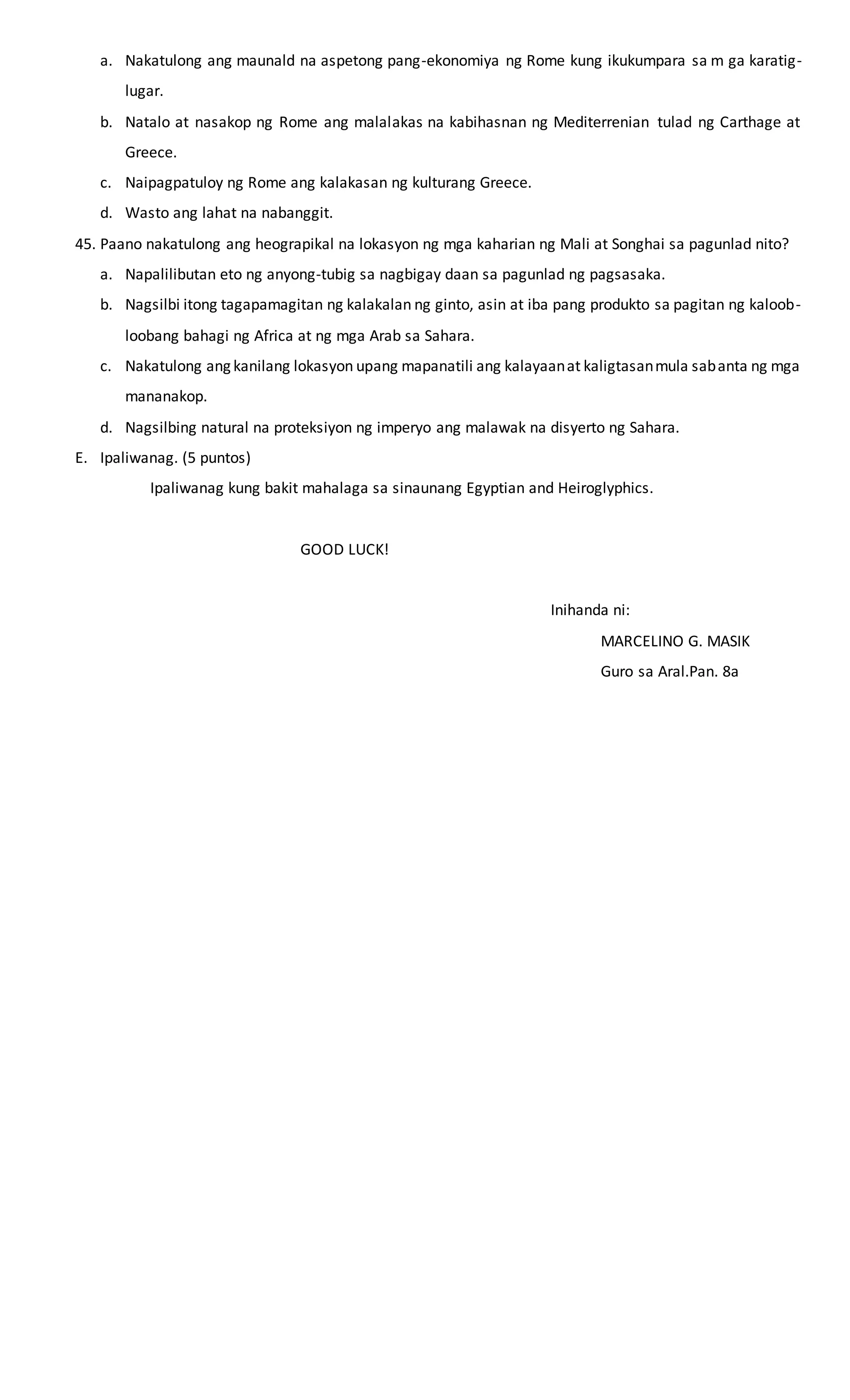 Ikalawang markahang-pagsusulit-sa-araling-panlipunan-8 | DOCX