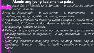 (Ikalawang bahagi)dulang pantanghalan | PPTX