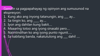 (Ikalawang bahagi)dulang pantanghalan | PPTX