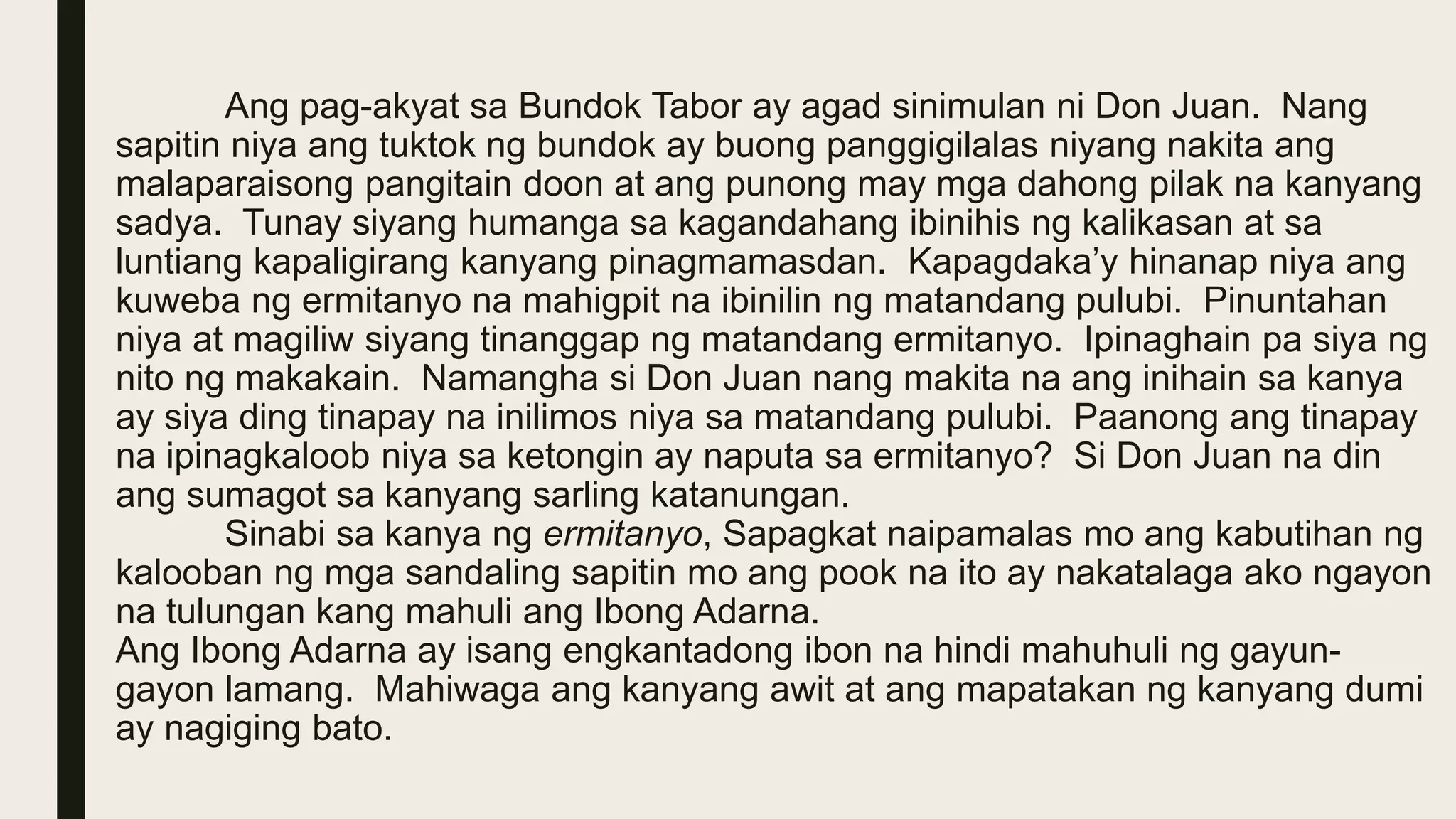 Ikalawang Bahagi ng Ibong Adarna Paglalakbay ni Don Juan | PPTX