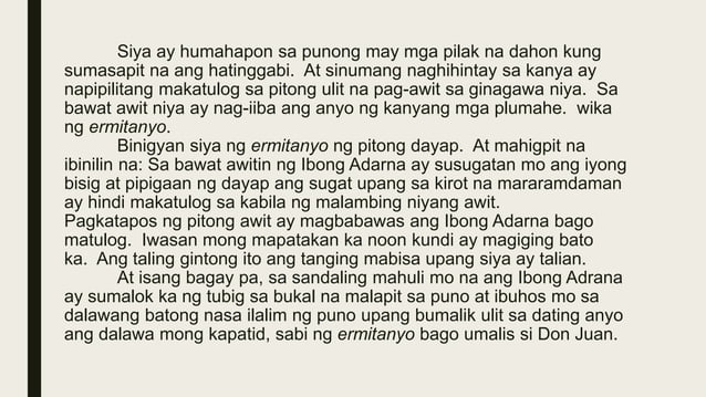 Ikalawang Bahagi ng Ibong Adarna Paglalakbay ni Don Juan | PPTX