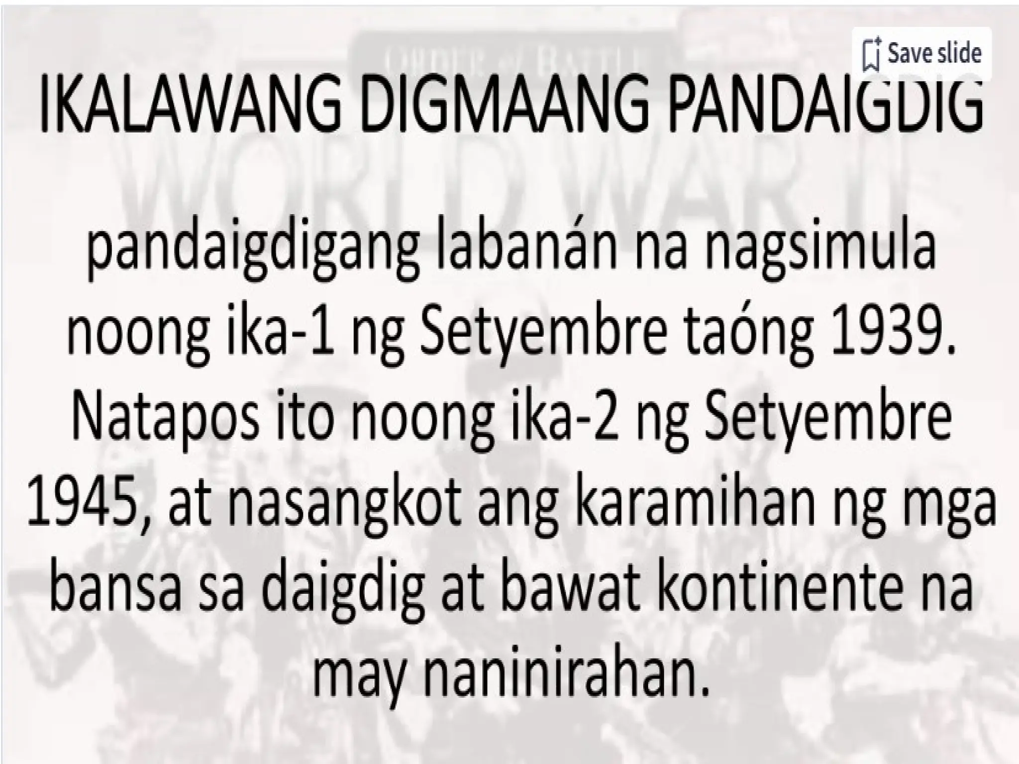 ikalawang digmaaang pandaigdig.pdf.pptx araling panlipunan 8 | PPTX