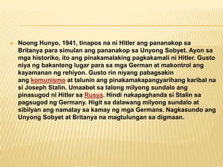 Ikalawang digmaang pandaigdig | PPTX