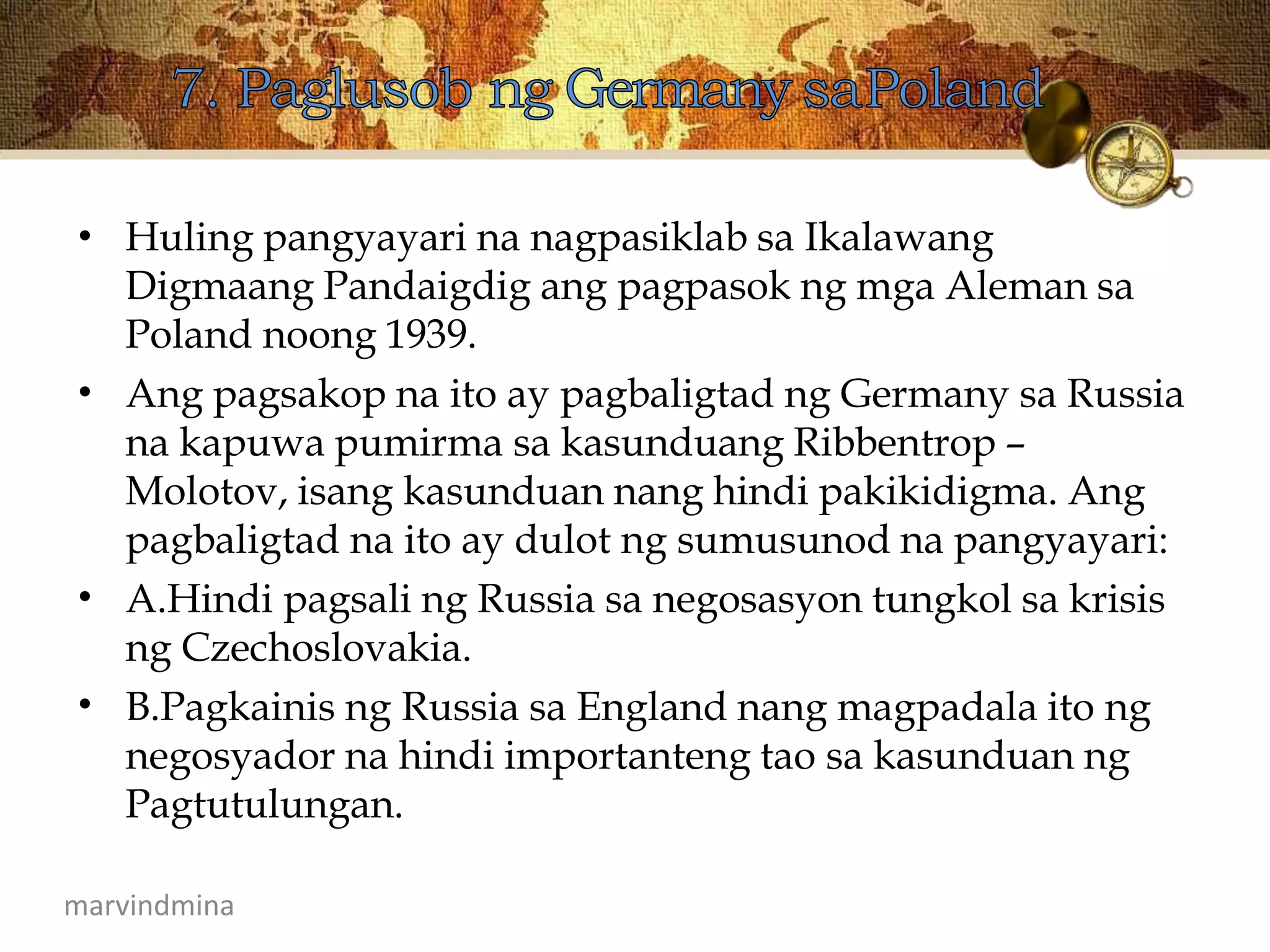 Ikalawang Digmaang Pandaigdig (PowerPoint) | PPTX