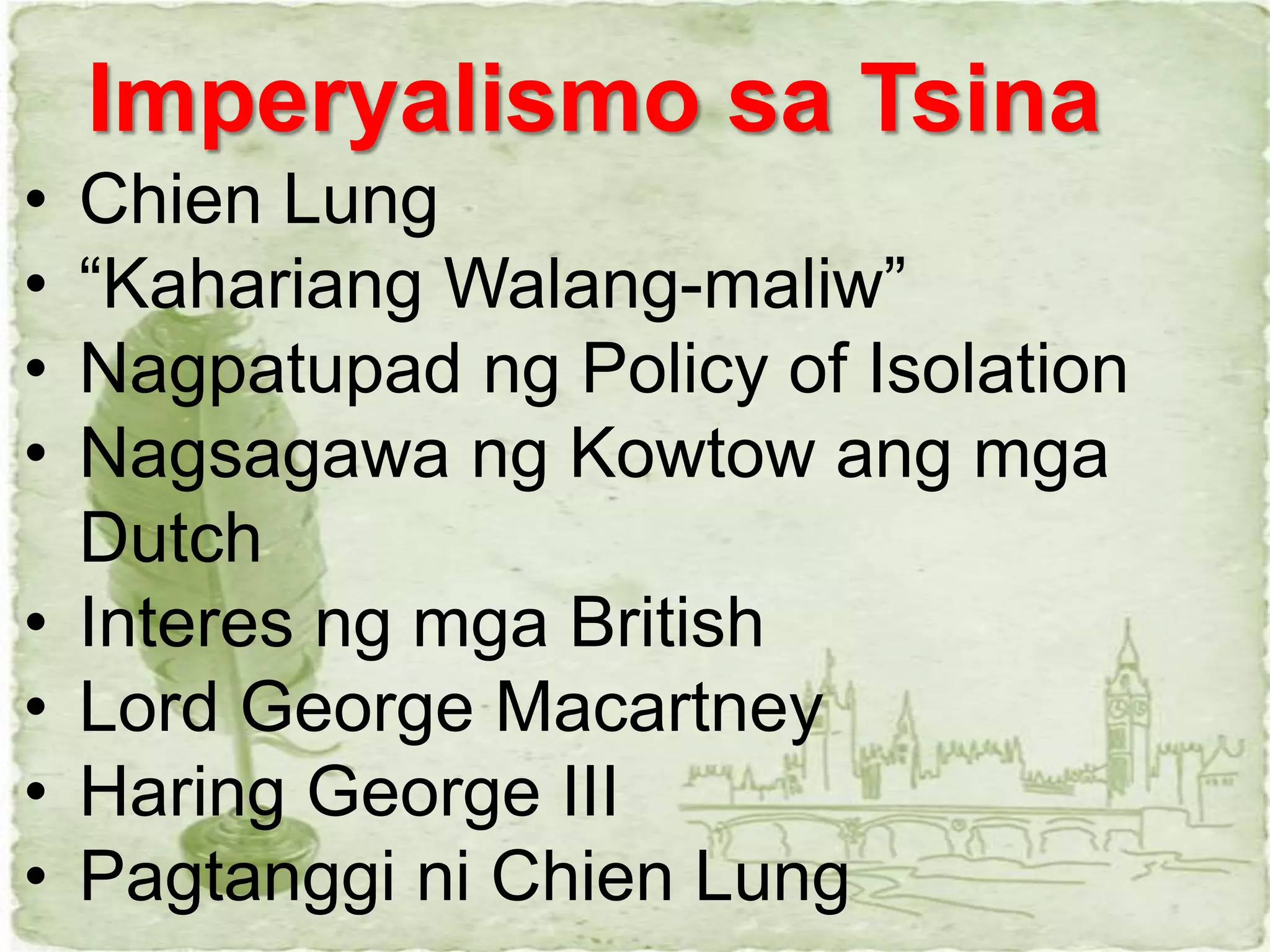 Ikalawang yugto ng imperyalismo | PPTX