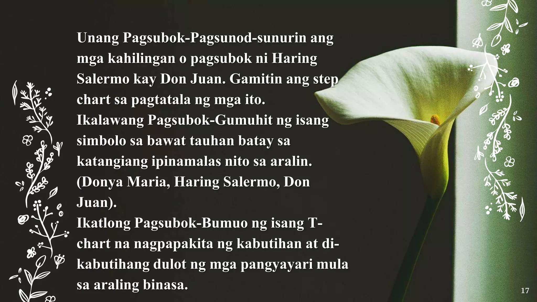 Ikalimang Bahagi -Mga Pagsubok na Hinarap ni Don Juan | PPTX