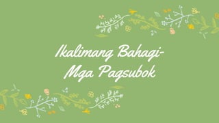 Ikalimang Bahagi -Mga Pagsubok na Hinarap ni Don Juan | PPTX