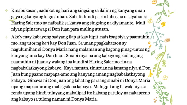 Ikalimang Bahagi -Mga Pagsubok na Hinarap ni Don Juan | PPTX